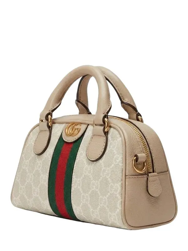 Gucci Ophidia Gg Mini Top Handle Bag - White