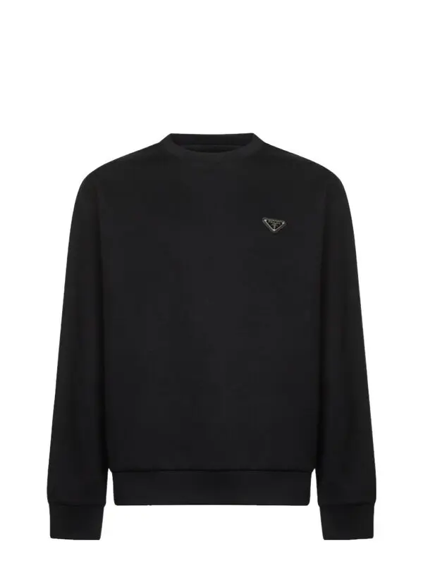 Prada Technical Cotton Sweatshirt - Black