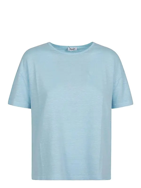 BASERANGE Plain Jersey T-shirt - Blue