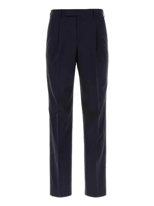 PT TORINO Straight Leg Tailored Trousers - Black