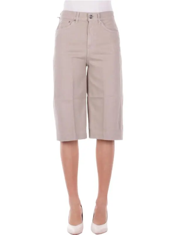 DONDUP Delfine Regular Fit Denim Shorts - Nude