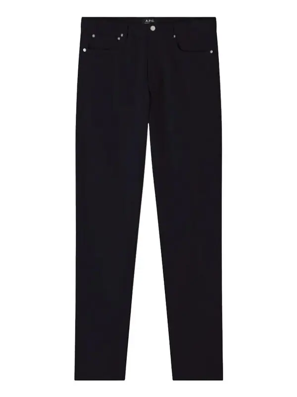 A.p.c. Slim-cut Straight-leg Trousers - Black