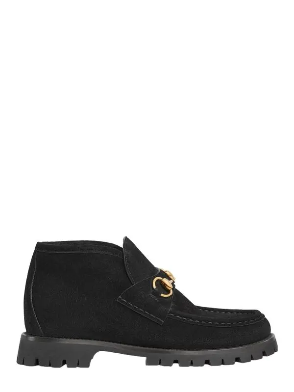 Gucci Ankle Boot With Horsebit - Black