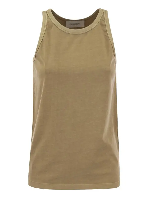 Sportmax Crewneck Sleeveless Top - Brown