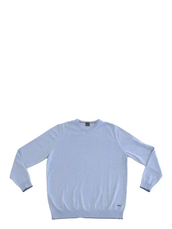 Hugo Boss Long-sleeved Round-neck Sweater - Blue