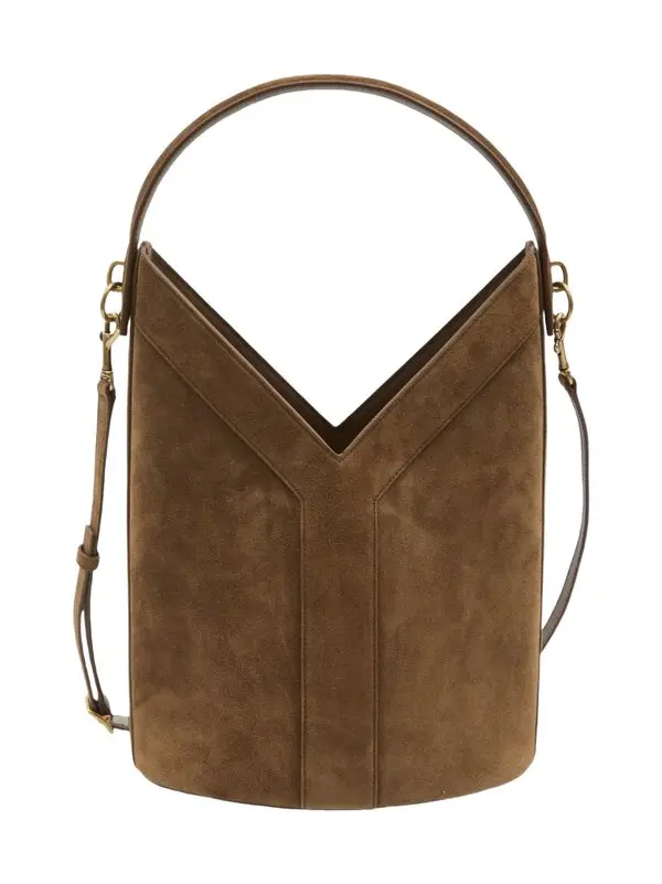 Saint Laurent Y Large Bucket Bag - Caramel Brown