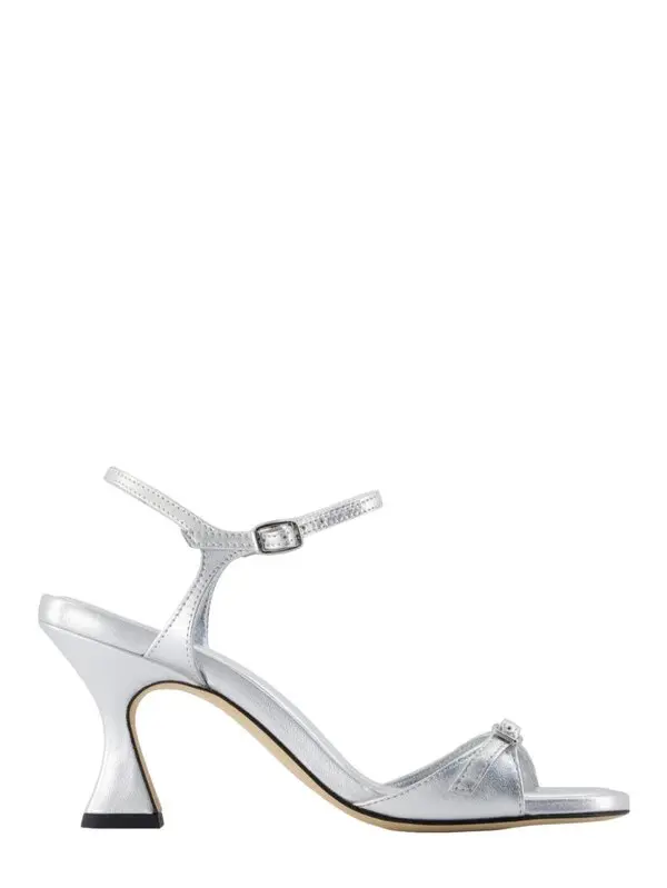 CAREL Celeste Buckled High Heel Sandals - Gray