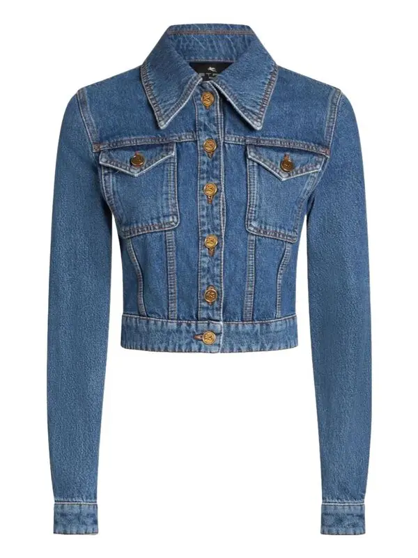 Etro Denim Cropped Jacket - S9000