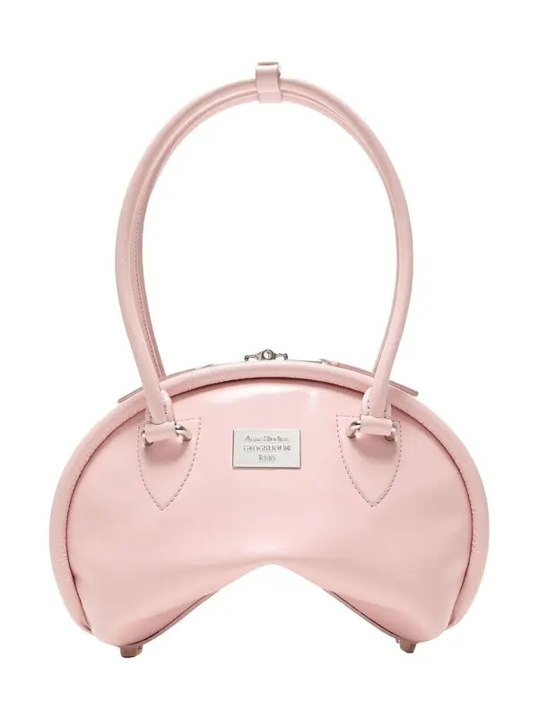 Acne Studios Bowlina Logo Plaque Mini Shoulder Bag - Pink