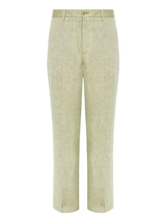 Etro Herringbone Tailored Pants - Nude