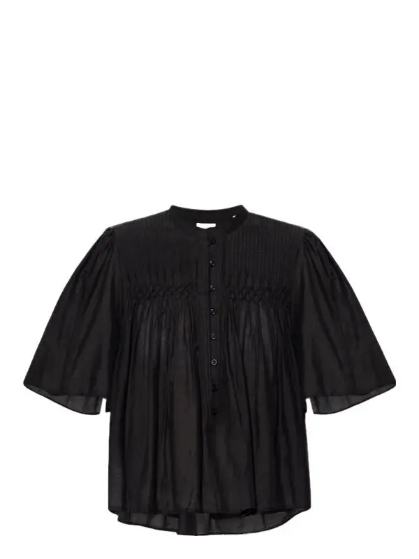Isabel Marant Étoile Embroidered Detailed Blouse - Black