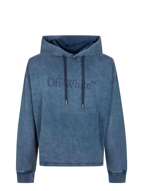 Off-White Logo Hoodie - Blue