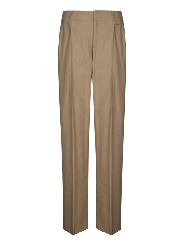 DONDUP Tailored Straight-leg Trousers - Brown