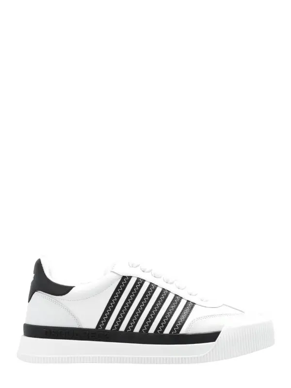 Dsquared2 Stripe-detailed Lace-up Sneakers - White