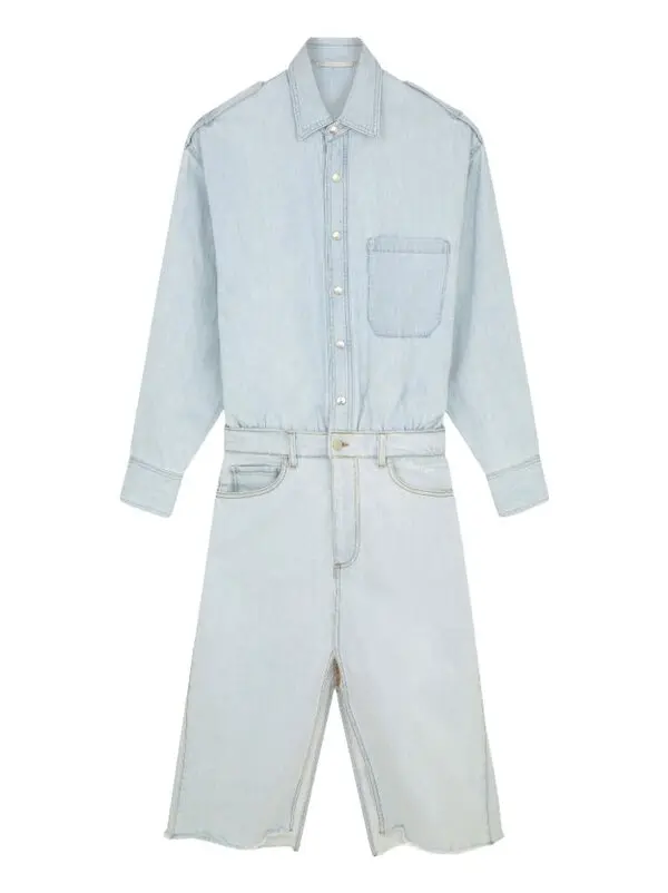 Stella McCartney Denim Shirt Dress - White