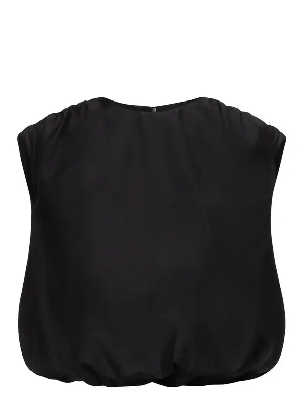 Loulou De Saison Gathered Shoulders Blouse - Black