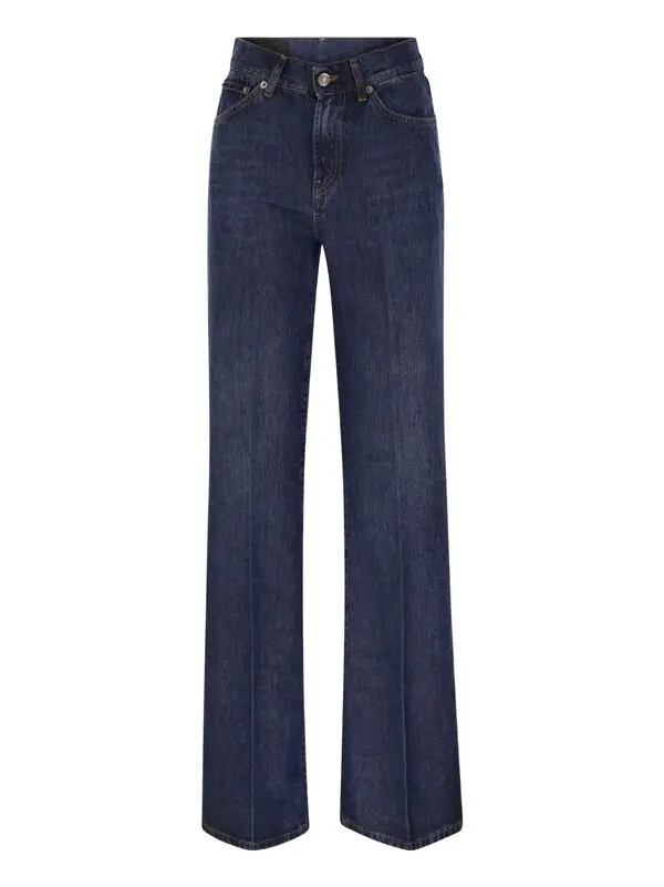 DONDUP Amber Wide-leg Jeans - Black