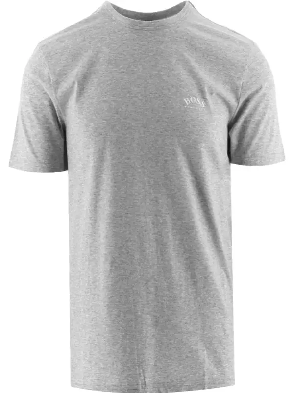 Hugo Boss T-shirt With Round Neck And Short Sleeves - Gray