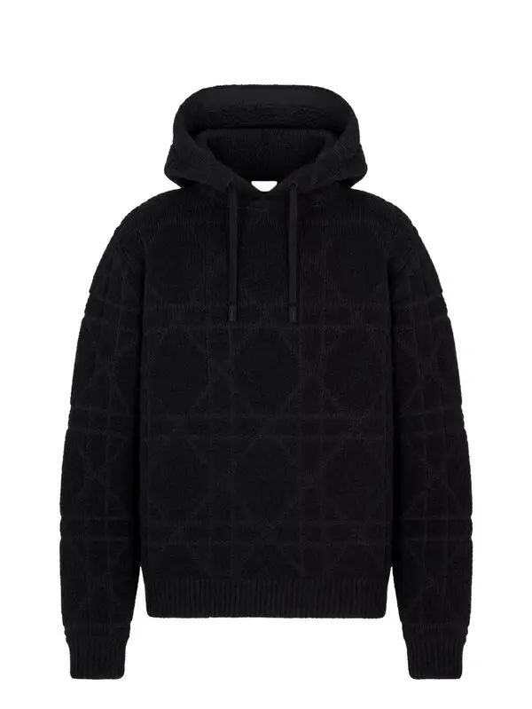 Dior Cannage Hooded Sweatshirt - Black