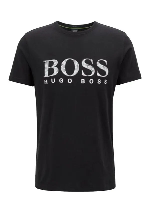 Hugo Boss T-shirt With Round Neck And Short Sleeves - Black