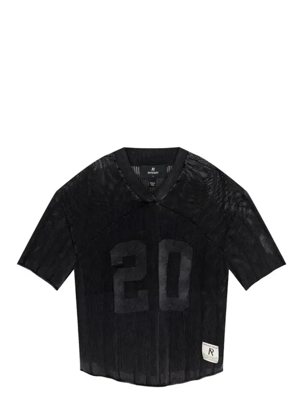 REPRESENT Oversized Number Knitted Sweater - Grey
