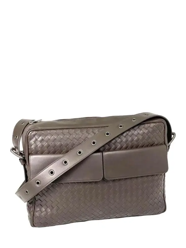 Bottega Veneta Woven Leather Shoulder Bag - Brown