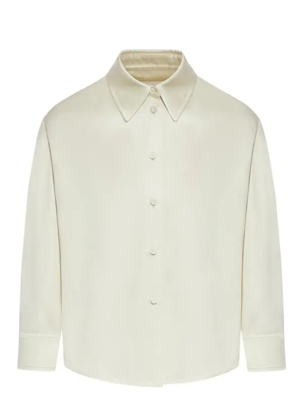 JIL SANDER Buttoned Twill Shirt - Natural