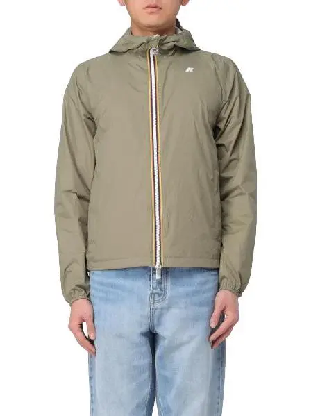 K-WAY Reversible Hooded Jacket With Zip Closure - Nude