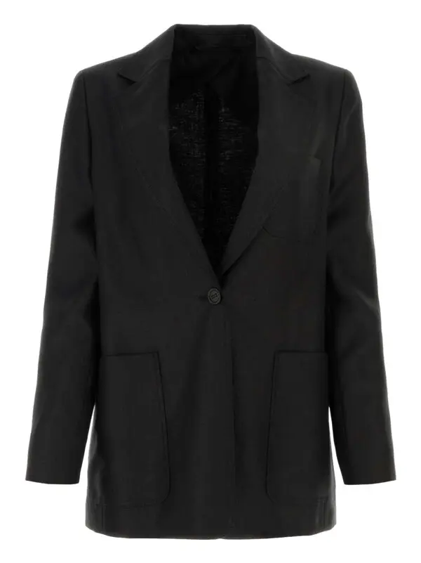 Max Mara Boemia Single-breasted Blazer - Black