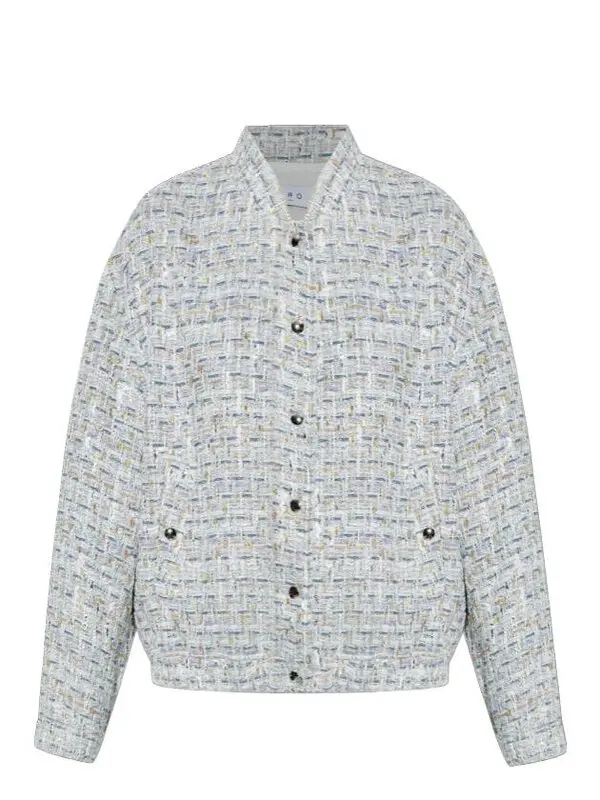 IRO PARIS Noemy Tweed Buttoned Jacket - White