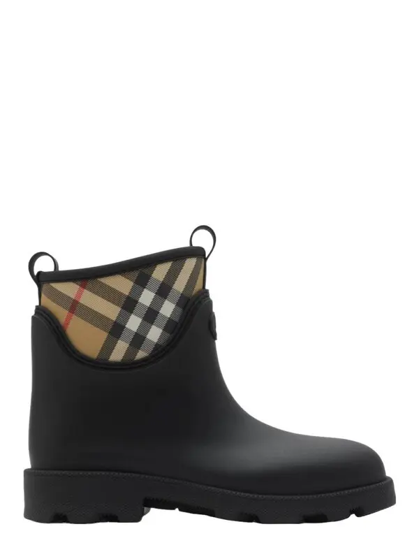 Burberry Rubber Marsh Stamp Low Boots - Black