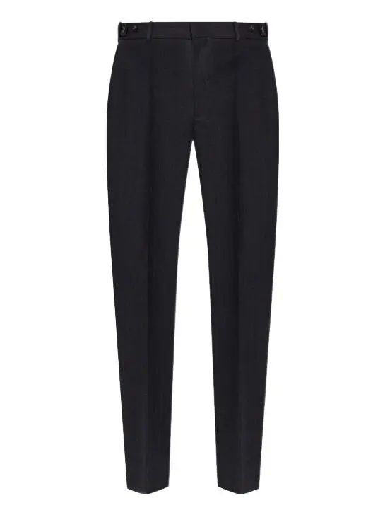 Bottega Veneta High-waisted Stripe Detailed Tailored Pants - Grey