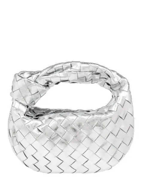 Bottega Veneta Mini Jodie Handbag - Silver