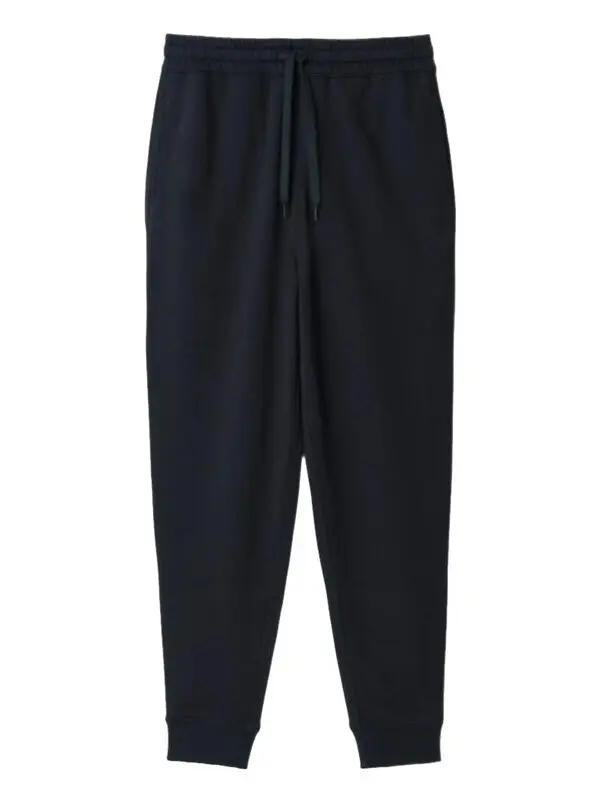 Burberry Logo Pleated Sweatpants - Black