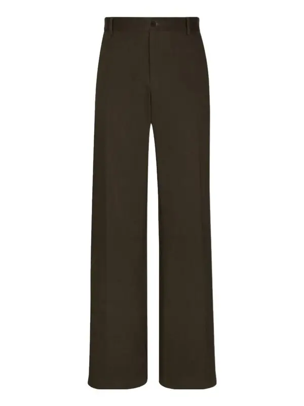 Dolce & Gabbana Wide Leg Tailored Trousers - Black