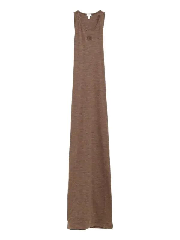 Loewe Anagram Tank Maxi Dress - Brown