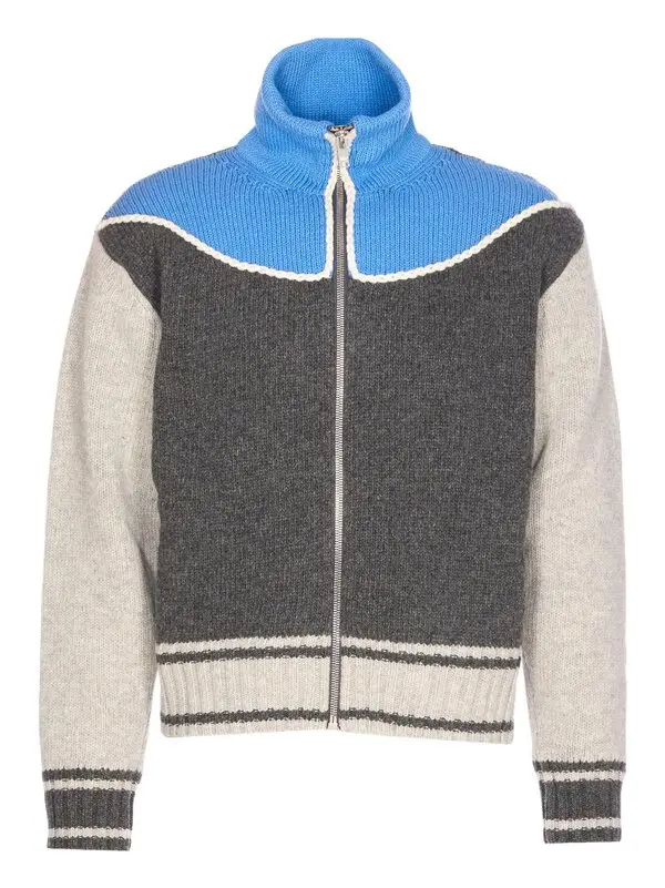 Bottega Veneta Zip-up Knit Jacket - Black