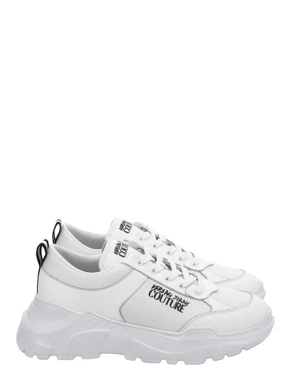 Versace Logo Chunky Sneakers - White