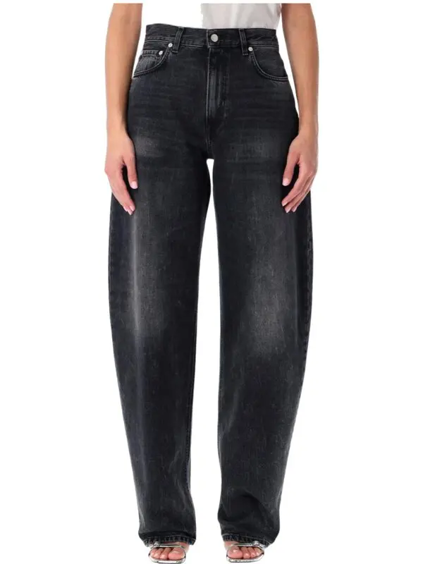HAIKURE Belt Loop Jeans - Black