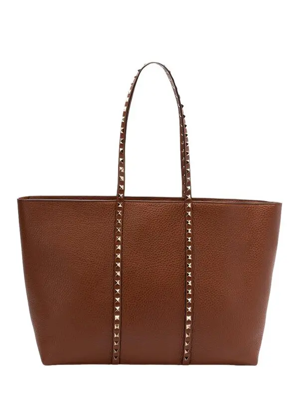 Valentino Garavani Rockstud Shopping Bag - Brown