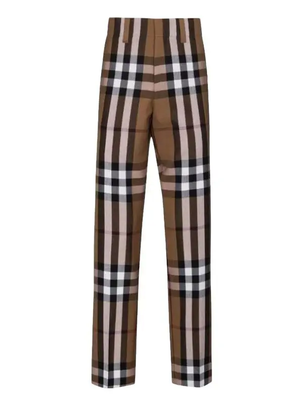 Burberry House Check Tailored Trousers - Multicolor