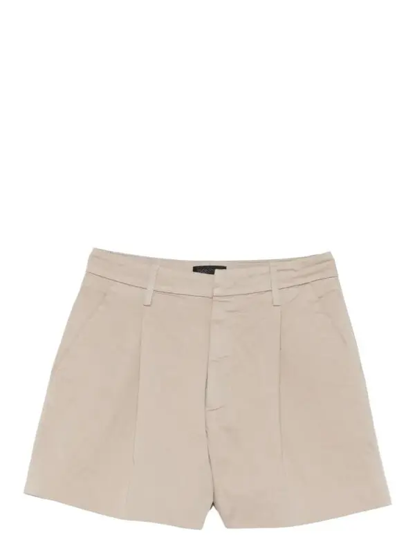 DONDUP Pleated Tailored Shorts - Nude