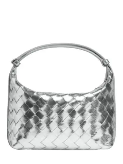 Bottega Veneta Wallace Zipped Shoulder Bag - White