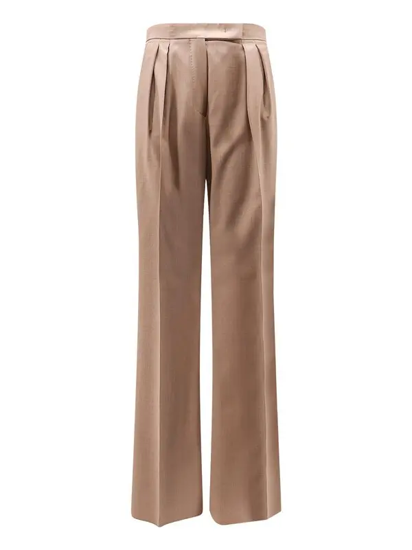Max Mara Tailored Pleated Trousers - Brown