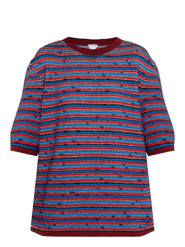 Bottega Veneta Striped Pattern Crewneck T-shirt - Multicolor