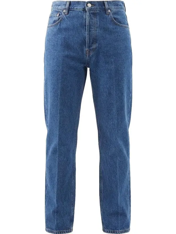 Gucci Five-pocket Straight-leg Jeans - Blue