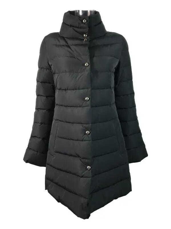 Emporio Armani Quilted Logo Down Jacket - Black