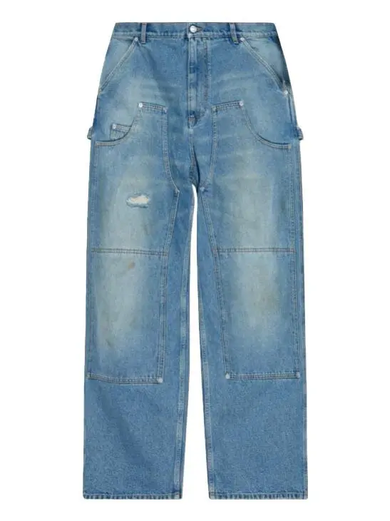 Moschino Panelled Straight-leg Jeans - Blue