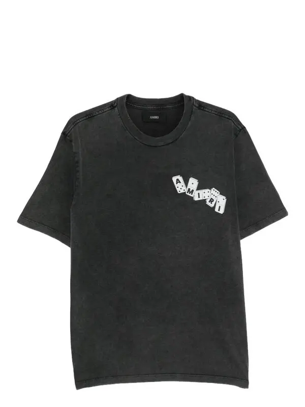 Amiri Logo Printed Crewneck T-shirt - Black