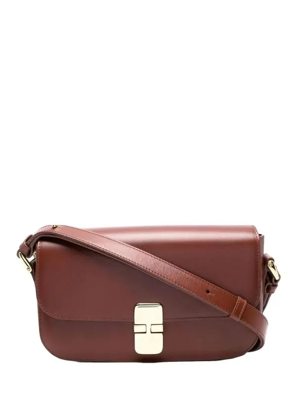 A.p.c. Grace Foldover Shoulder Bag - Red